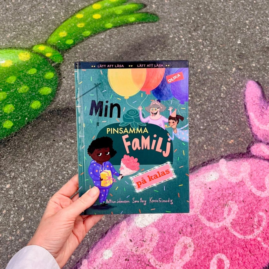 Min pinsamma familj på kalas - Lättläst 6-9 år - OLIKA